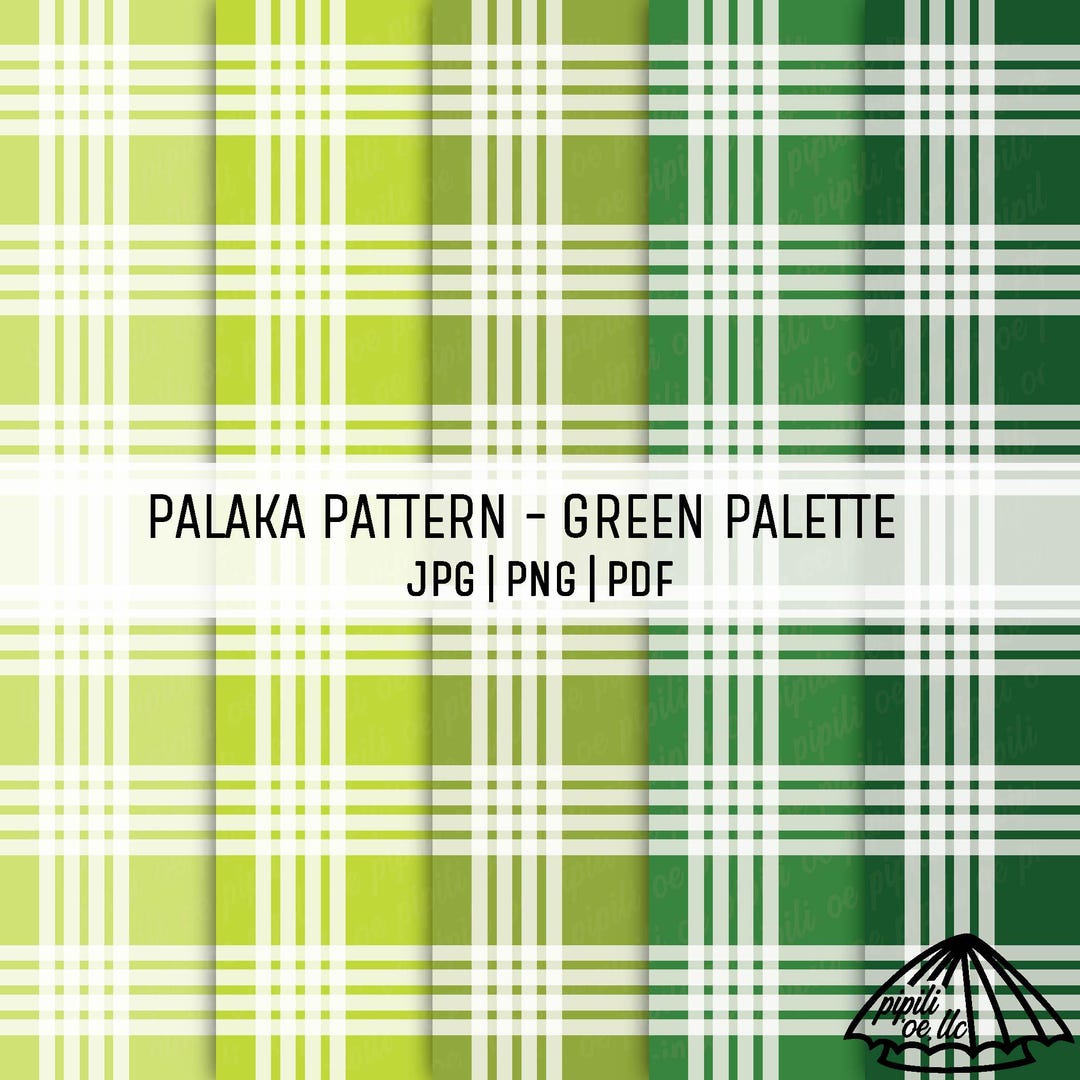 Palaka Pattern - Green Color Palette - Repeated Pattern - Pattern ...