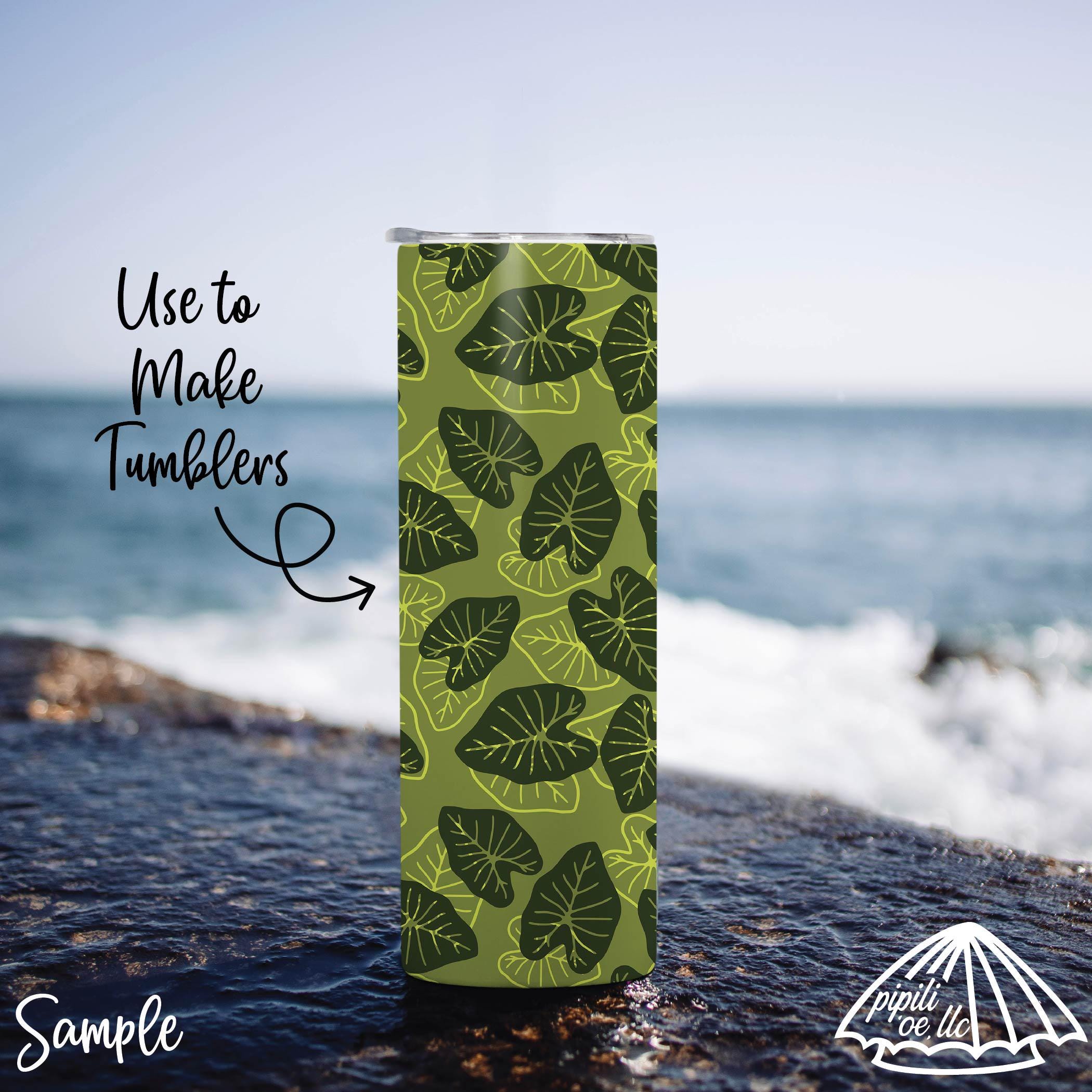 Kalo Leaves Pattern - Kale - Hawaiian Design for Sublimation ...