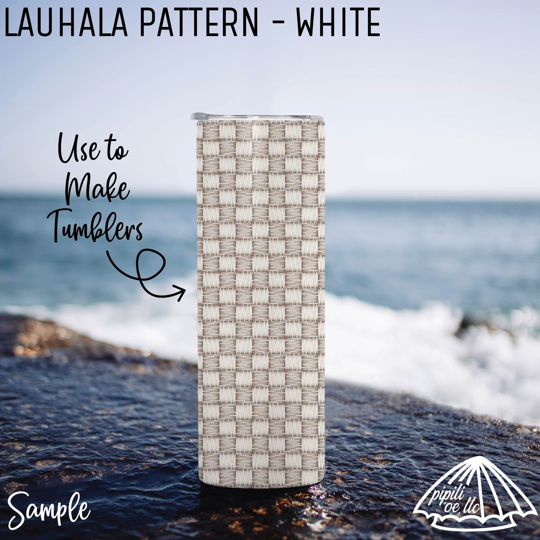 Lauhala Pattern White Hawaii Seamless Pattern Hawaii Sublimation Design ...