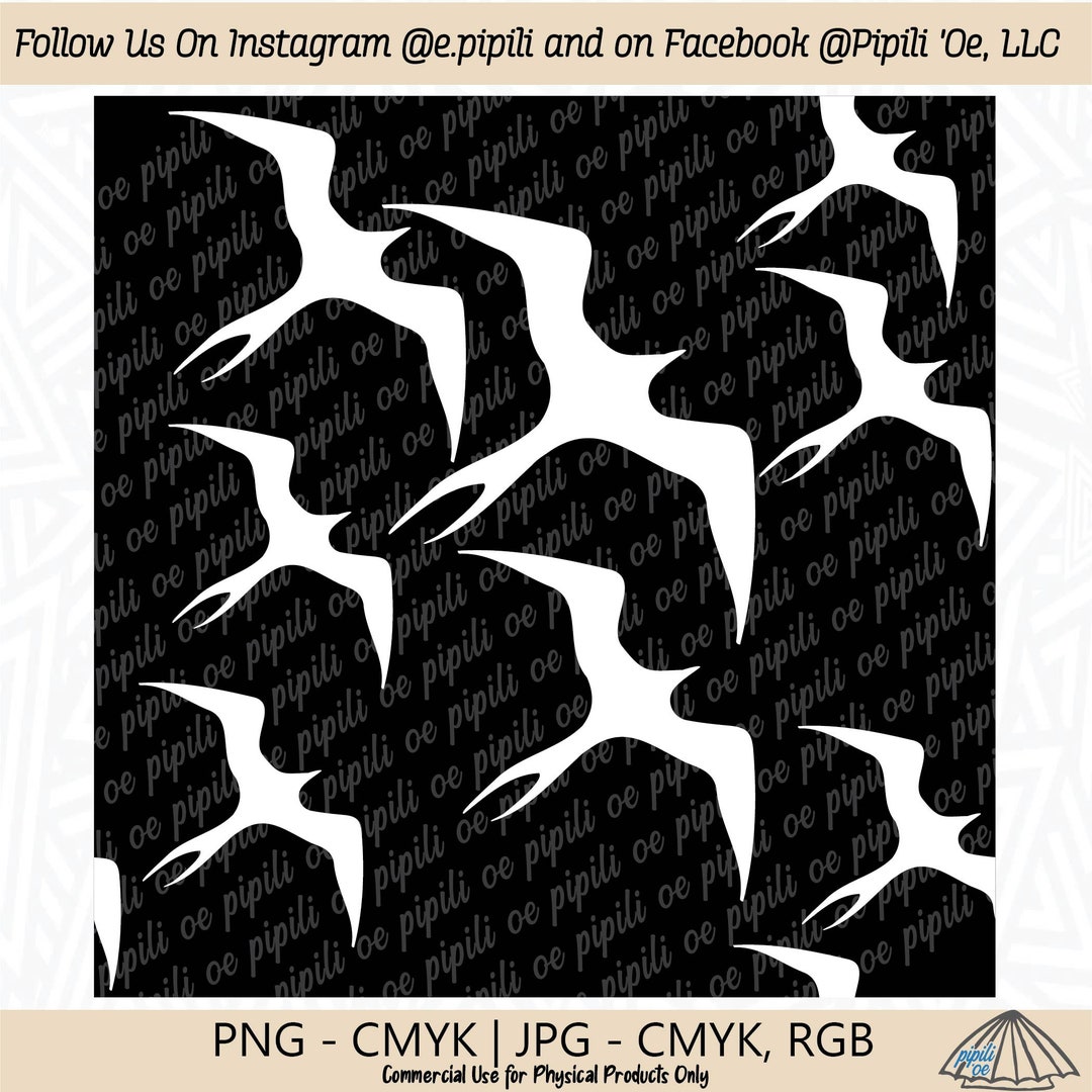 Iwa Birds in Flight Repeating Pattern Iwa Birds Seamless Pattern Black ...