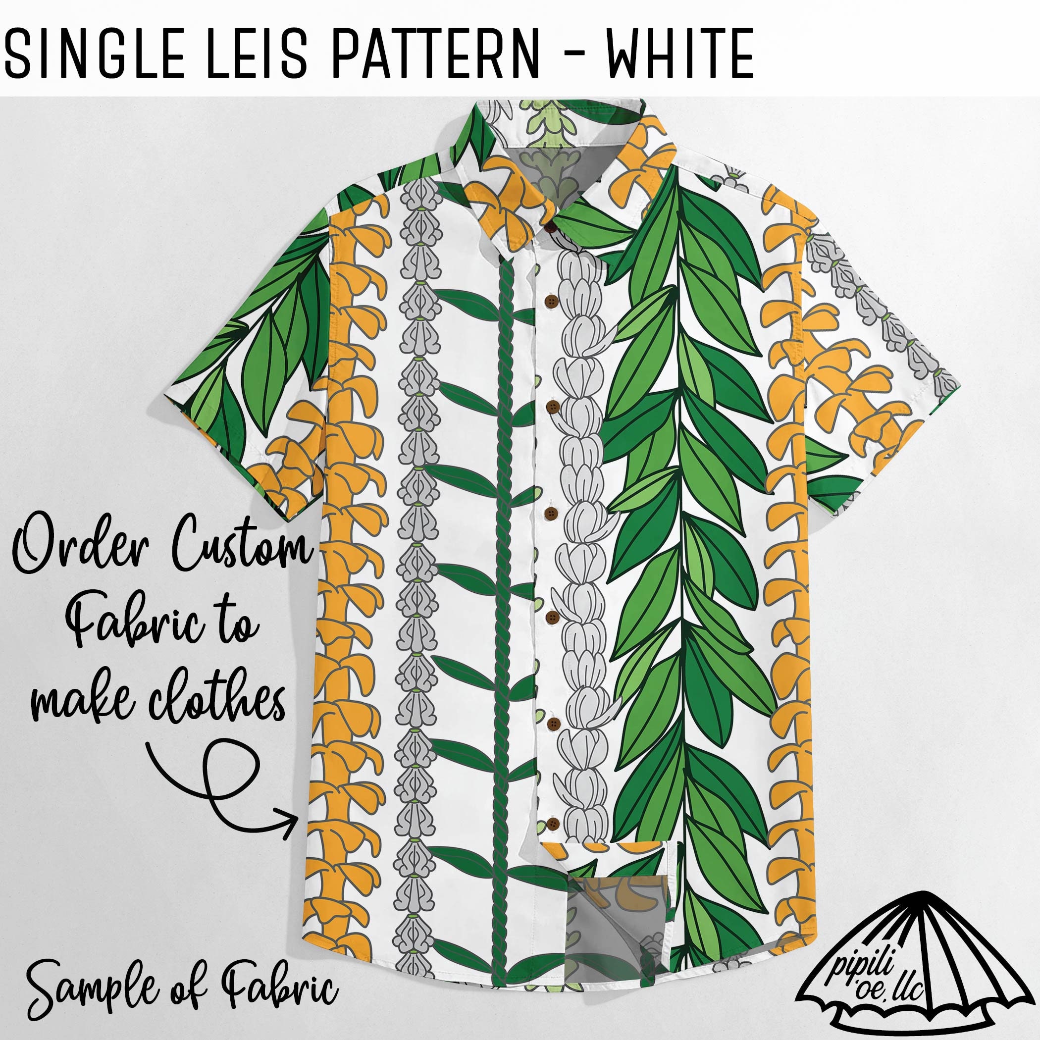 Single Leis Pattern - White - Puakenikeni Lei - Pikake Lei - Maile Lei ...