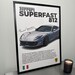 Ferrari 812 Superfast Poster Ferrari Poster Modern Car Art, Wall Decor ...