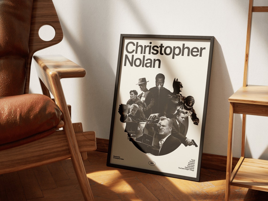 Christopher Nolan Wall Art Cinema Poster Tenet Dunkirk Memento ...