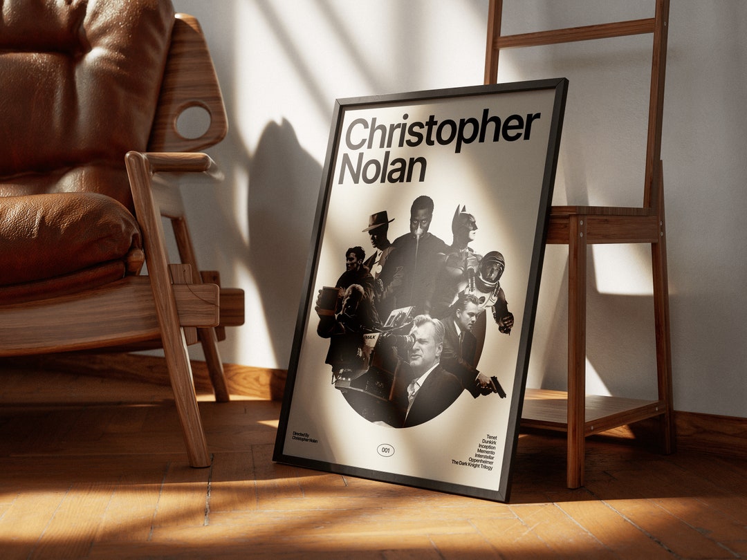 Christopher Nolan Wall Art Cinema Poster | Tenet Dunkirk Memento ...