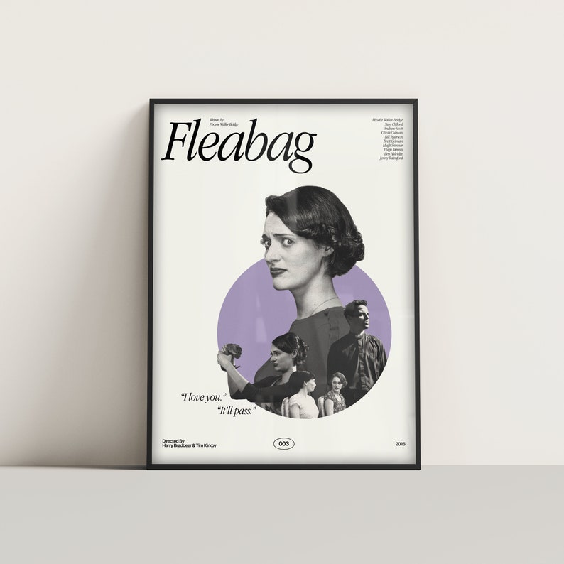 Fleabag TV Show Poster Wall Art | Phoebe Waller-bridge| Living Room ...