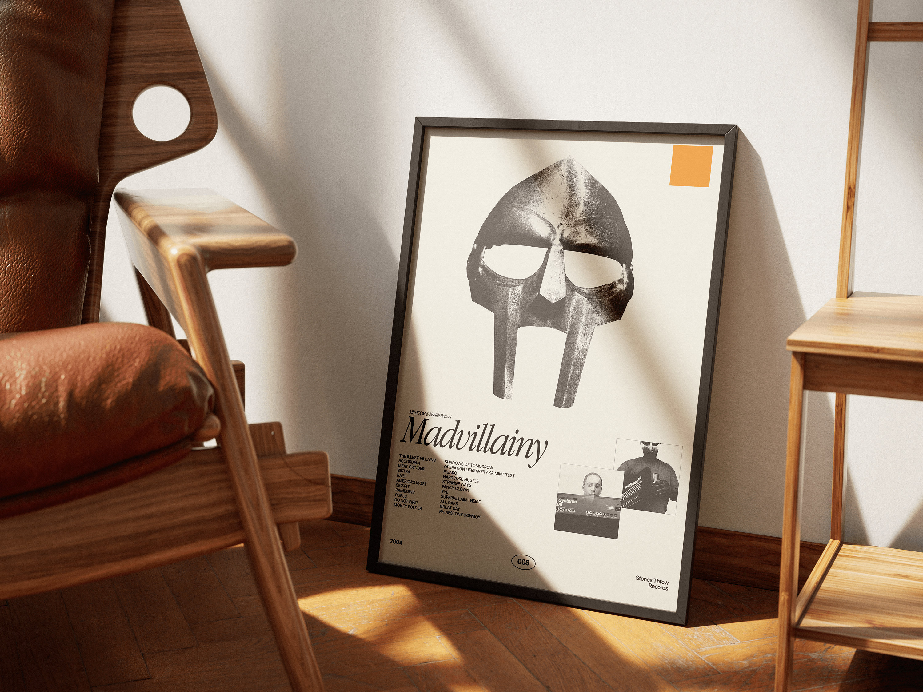 MF DOOM Madlib Madvillainy Album Poster Wallart | Music Poster | Living ...