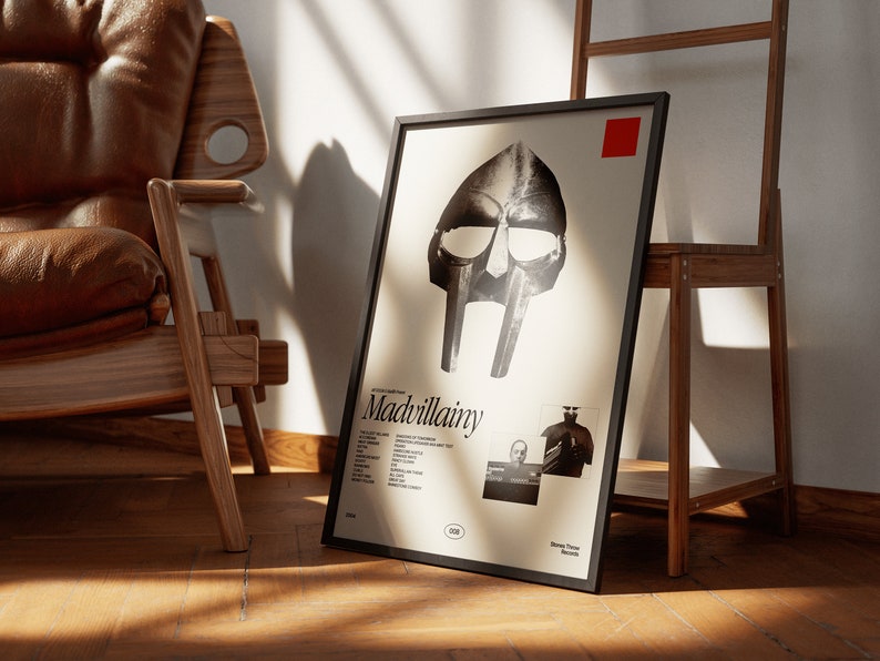MF DOOM Madlib Madvillainy Album Poster Wallart | Music Poster | Living ...