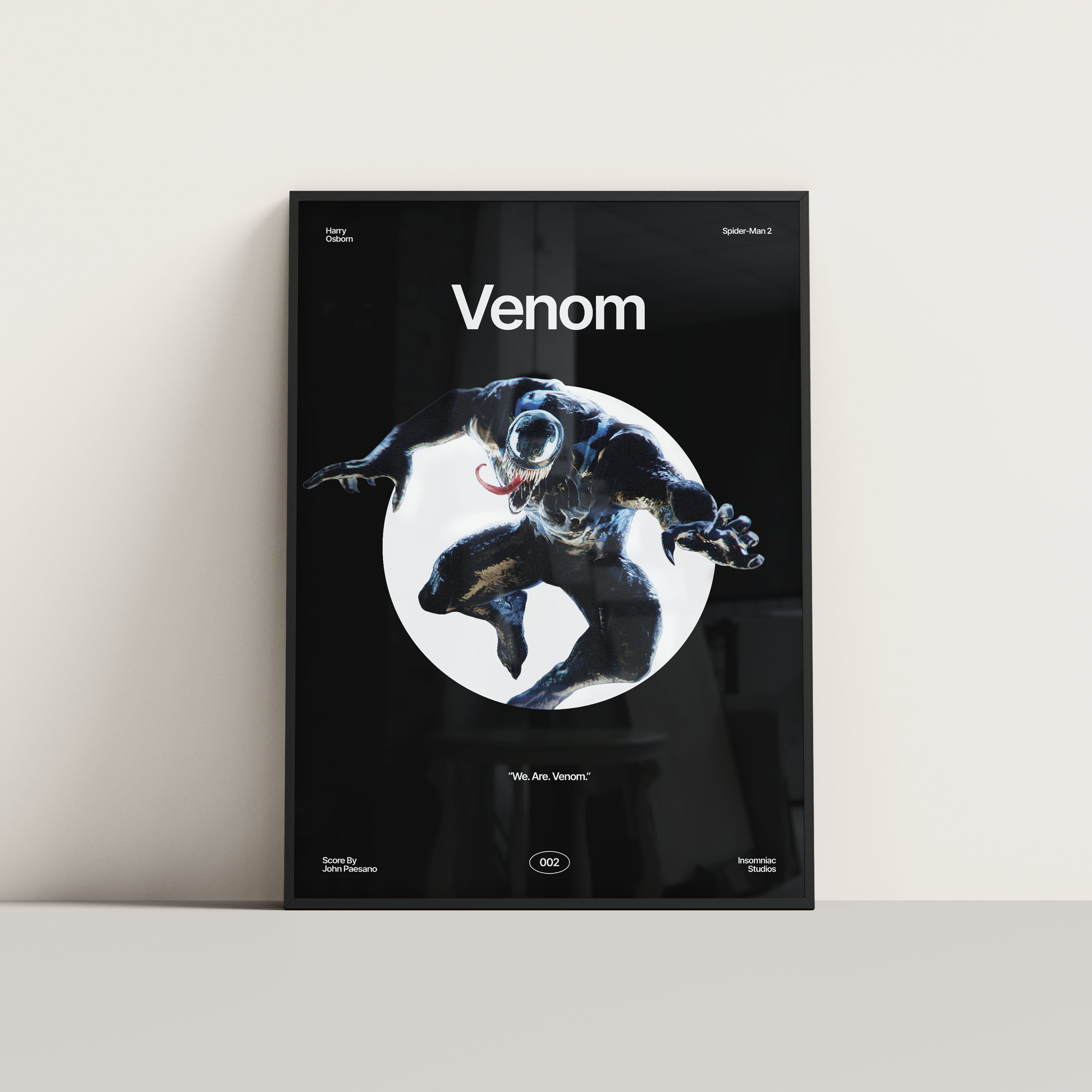 Venom Spider-man 2 PS5 Game Poster Living Room Bedroom - Etsy