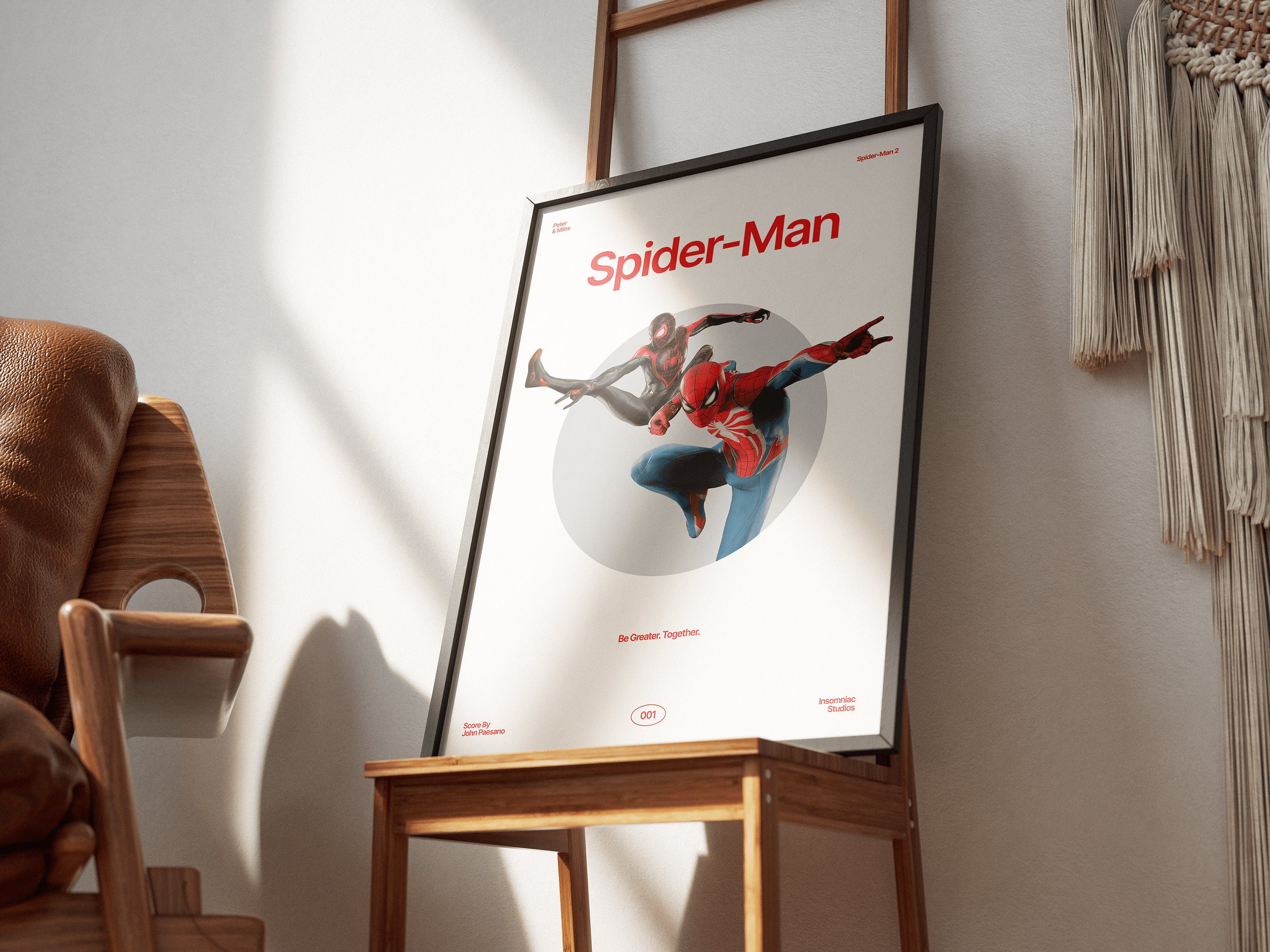 Spider-man 2 PS5 Game Poster | Peter Parker | Miles Morales | Living ...