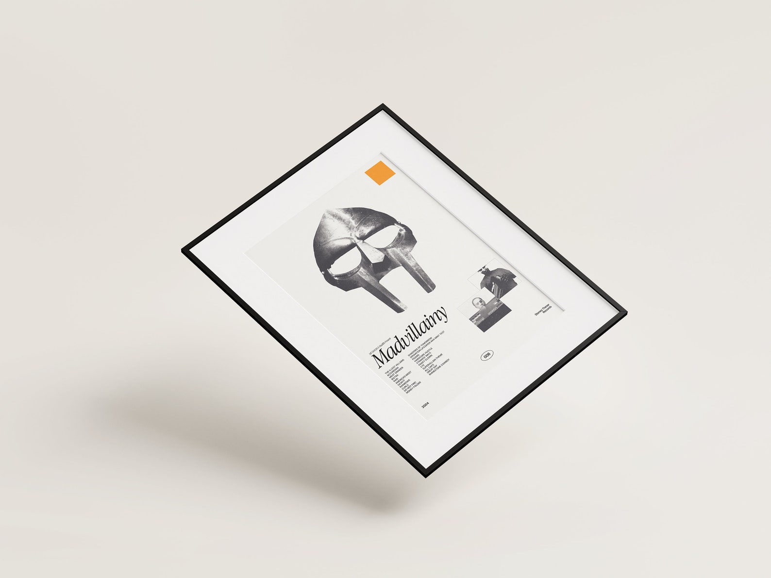 MF DOOM Madlib Madvillainy Album Poster Wallart | Music Poster | Living ...