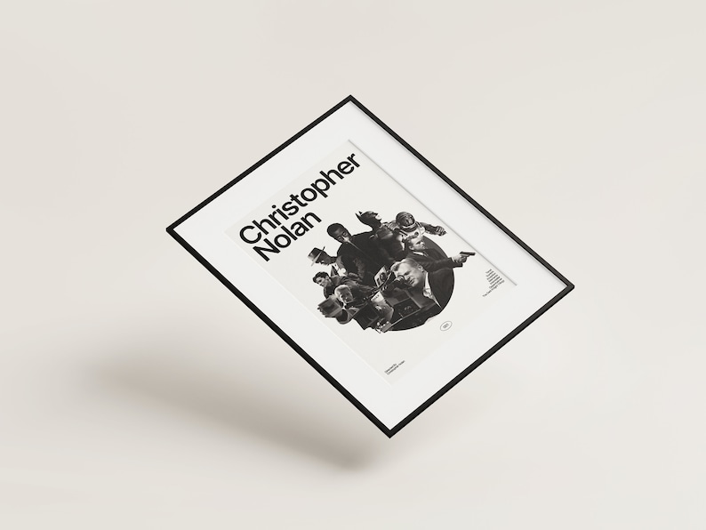 Christopher Nolan Wall Art Cinema Poster Tenet Dunkirk Memento ...