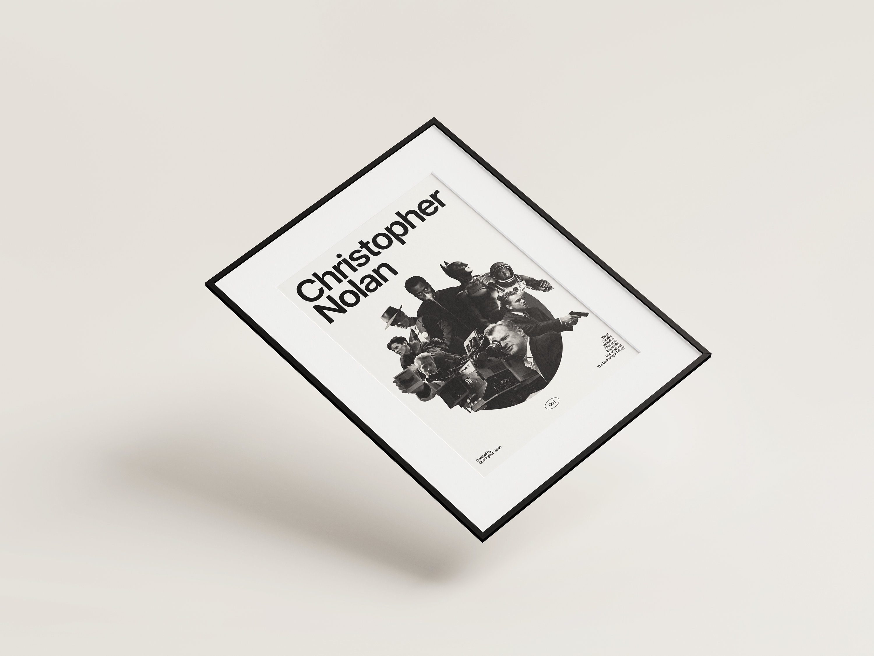 Christopher Nolan Wall Art Cinema Poster Tenet Dunkirk Memento ...