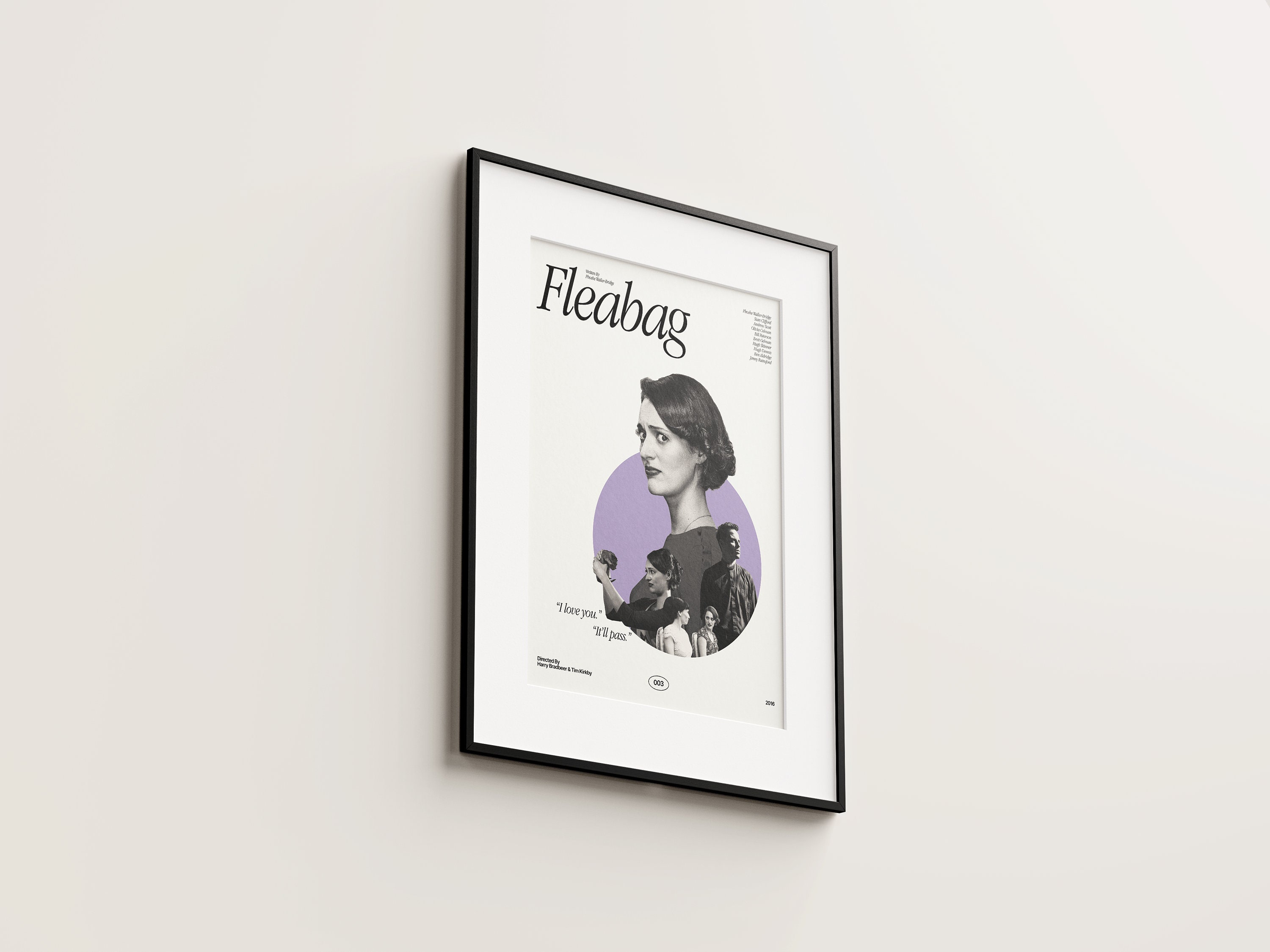 Fleabag TV Show Poster Wall Art | Phoebe Waller-bridge| Living Room ...