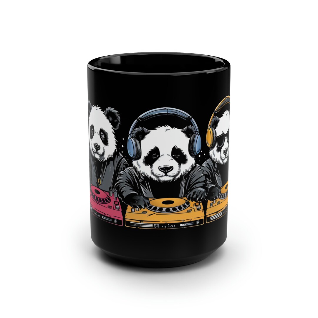 Cute Panda Trio Mug Mornings Started Right - Etsy