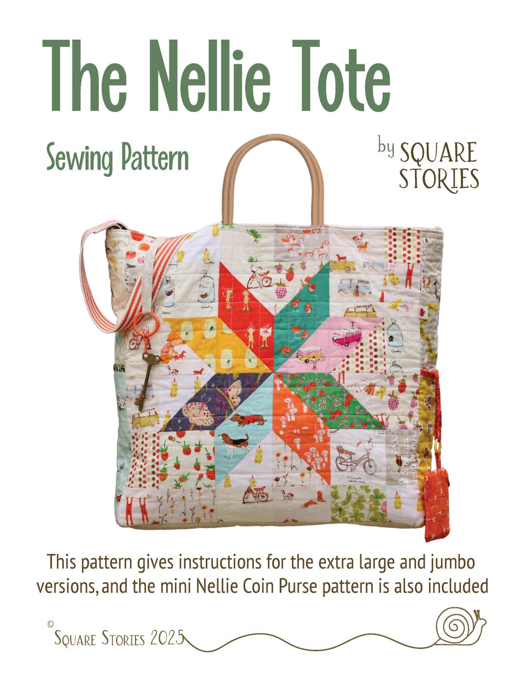 Nellie Tote Bag Sewing Pattern: XL & Jumbo Sizes (digital Download) - Etsy