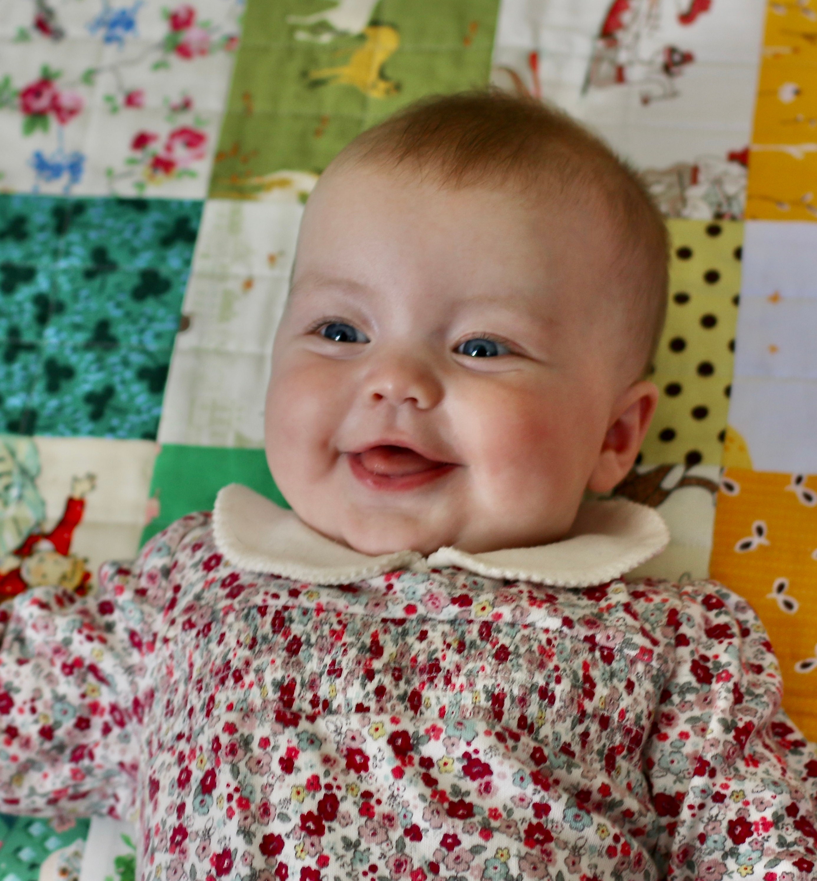 Hand Made Rainbow Patchwork Quilt Cot Size - Etsy