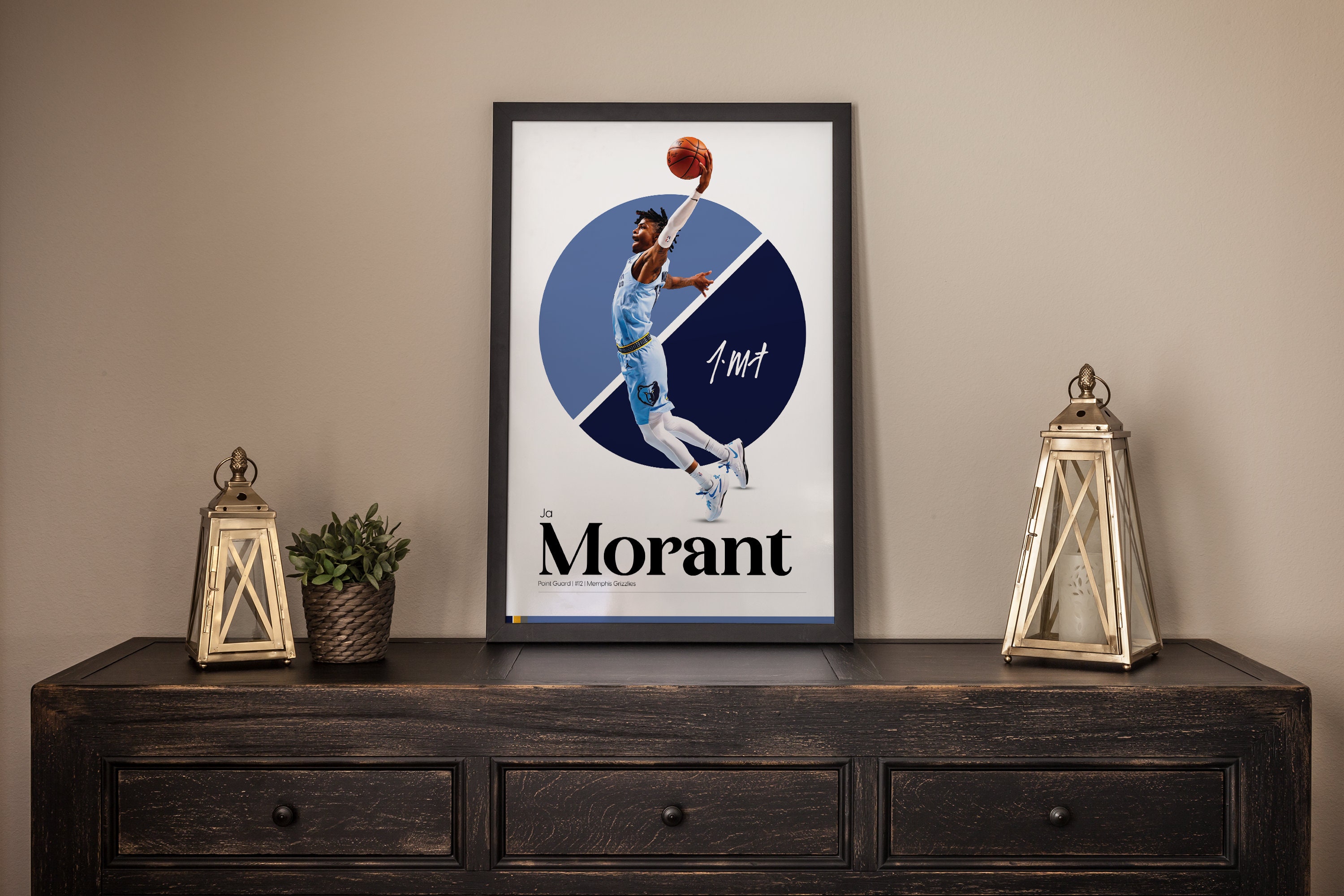Ja Morant Poster, Memphis Grizzlies, Moran Poster, Basketball Gifts ...