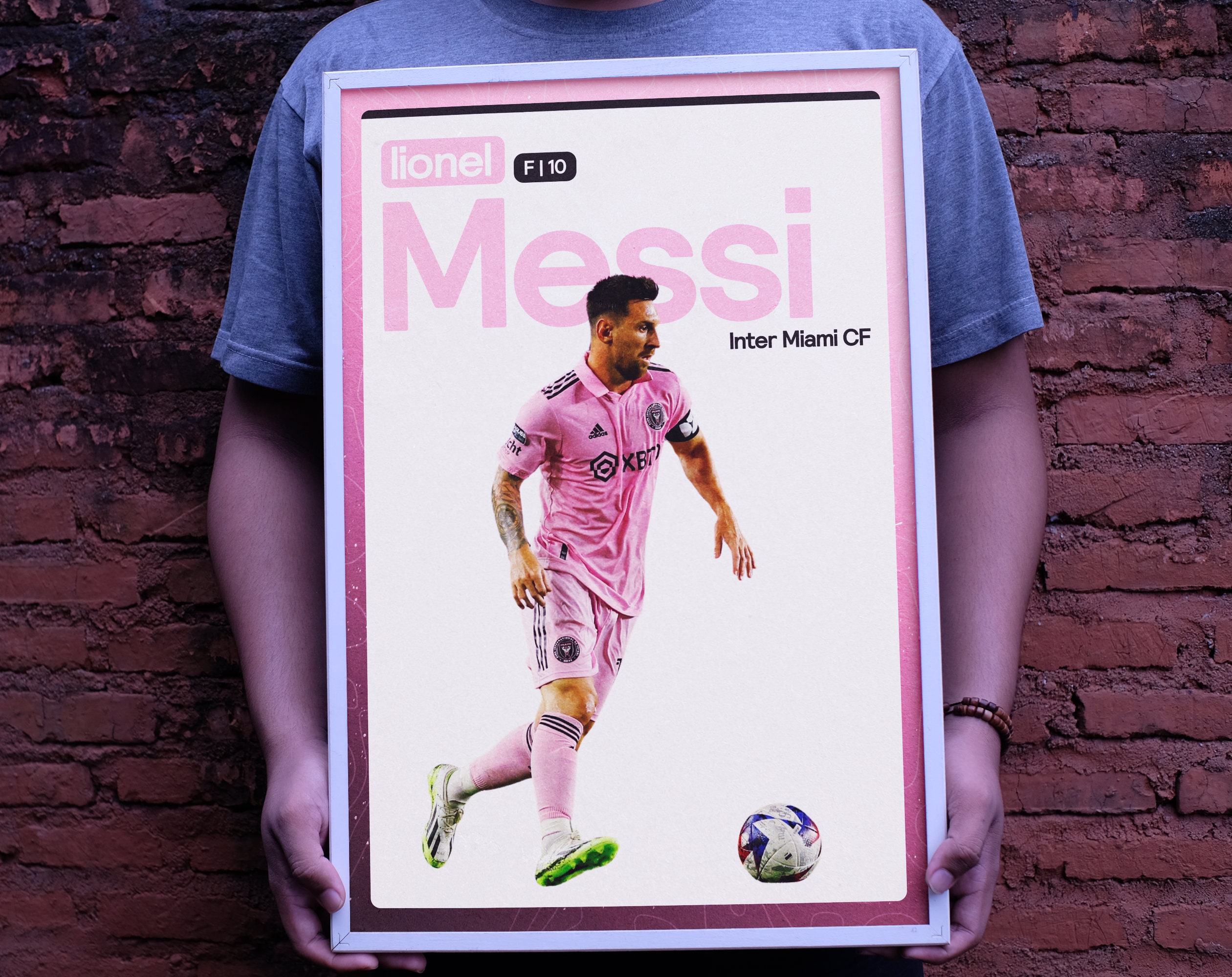 Lionel Messi Poster, MLS Miami Football, Soccer Gifts, Sports Poster ...