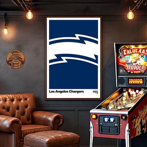 Los Angeles Chargers Poster, Football Gifts, Sports Poster, Football ...