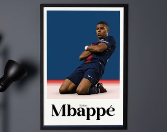 Kylian Mbappé - Poster 4K - Etsy Canada