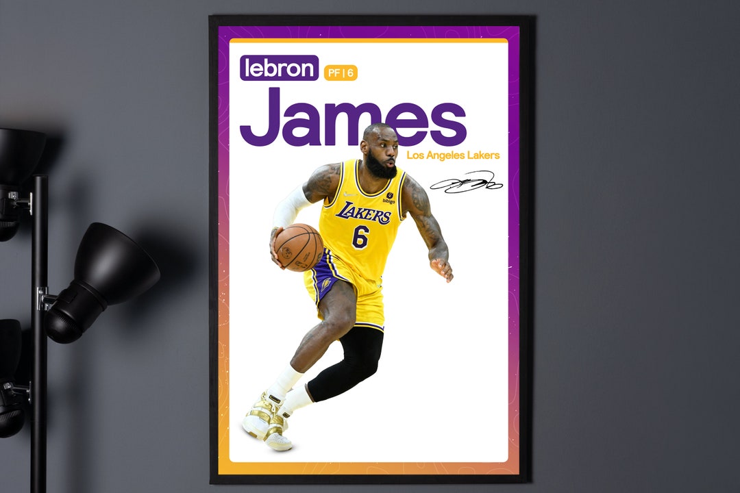Lebron James, Los Angeles Lakers, Basketball Gifts, Sports Poster ...