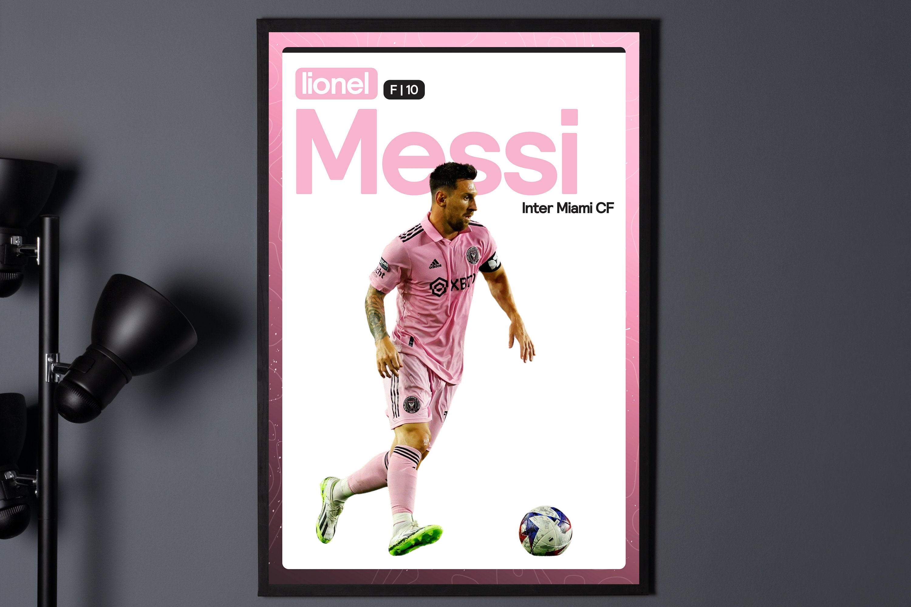 Lionel Messi Poster, MLS Miami Football, Soccer Gifts, Sports Poster ...