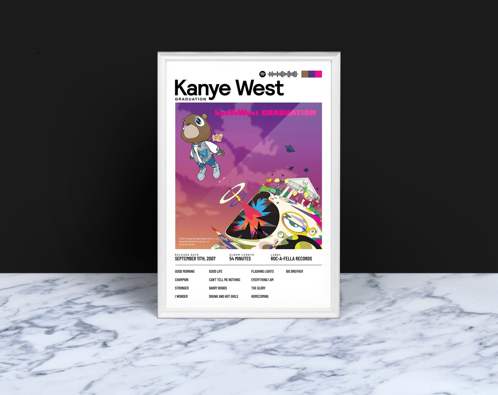 Kanye West Poster, Graduation Album, Kanye Gifts, Kanye West Poster ...