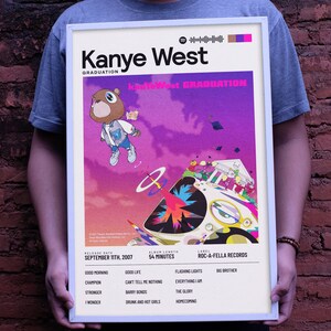 Kanye West Poster, Graduation Album, Kanye Gifts, Kanye West Poster ...