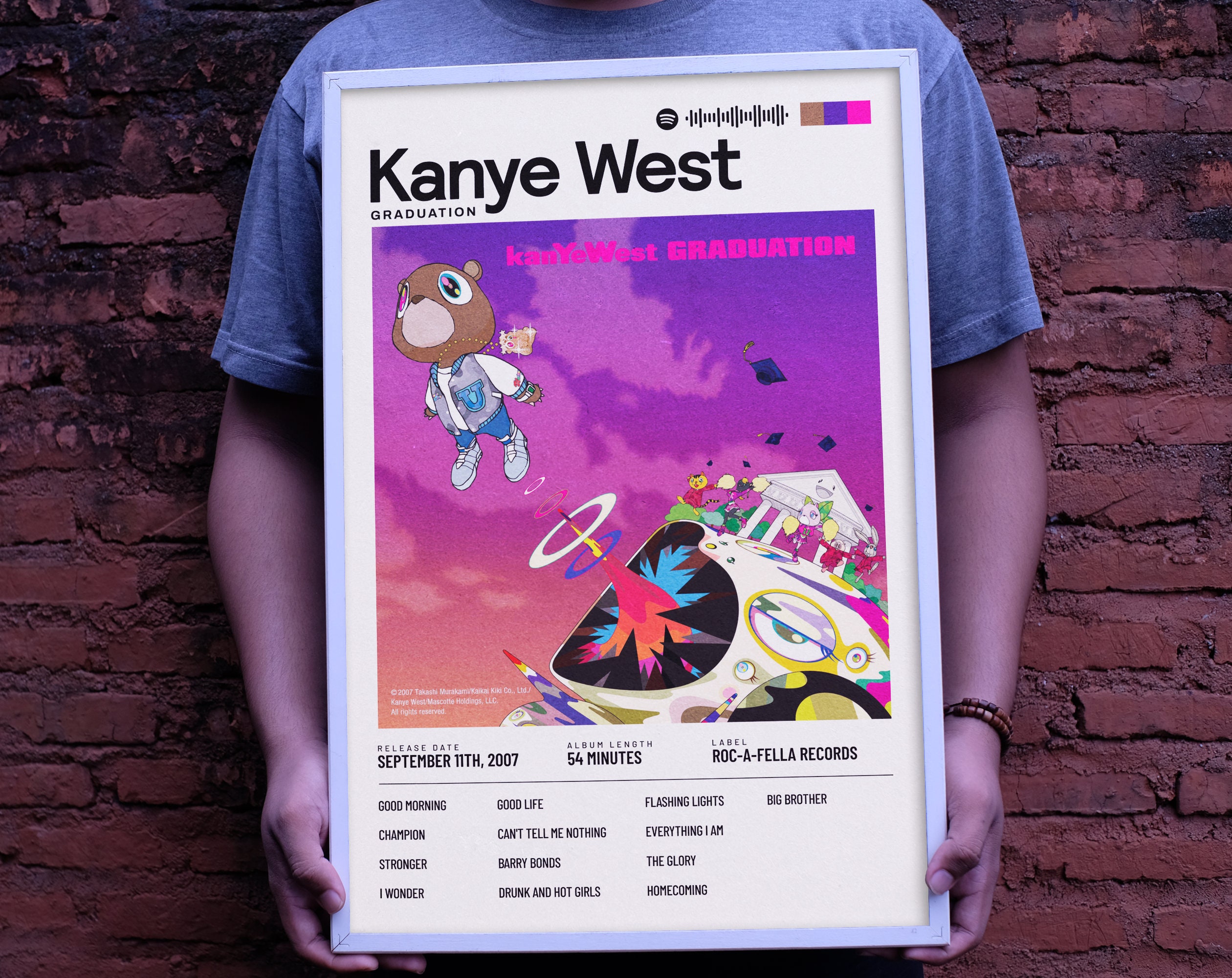 Kanye West Poster, Graduation Album, Kanye Gifts, Kanye West Poster ...