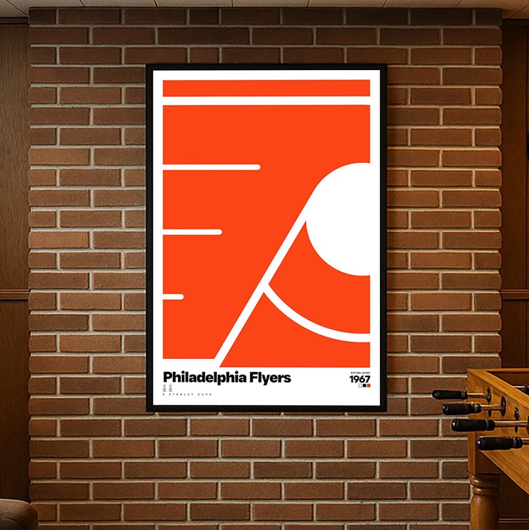 Philadelphia Flyers Poster, Hockey Gifts, Sports Poster, Hockey Poster ...