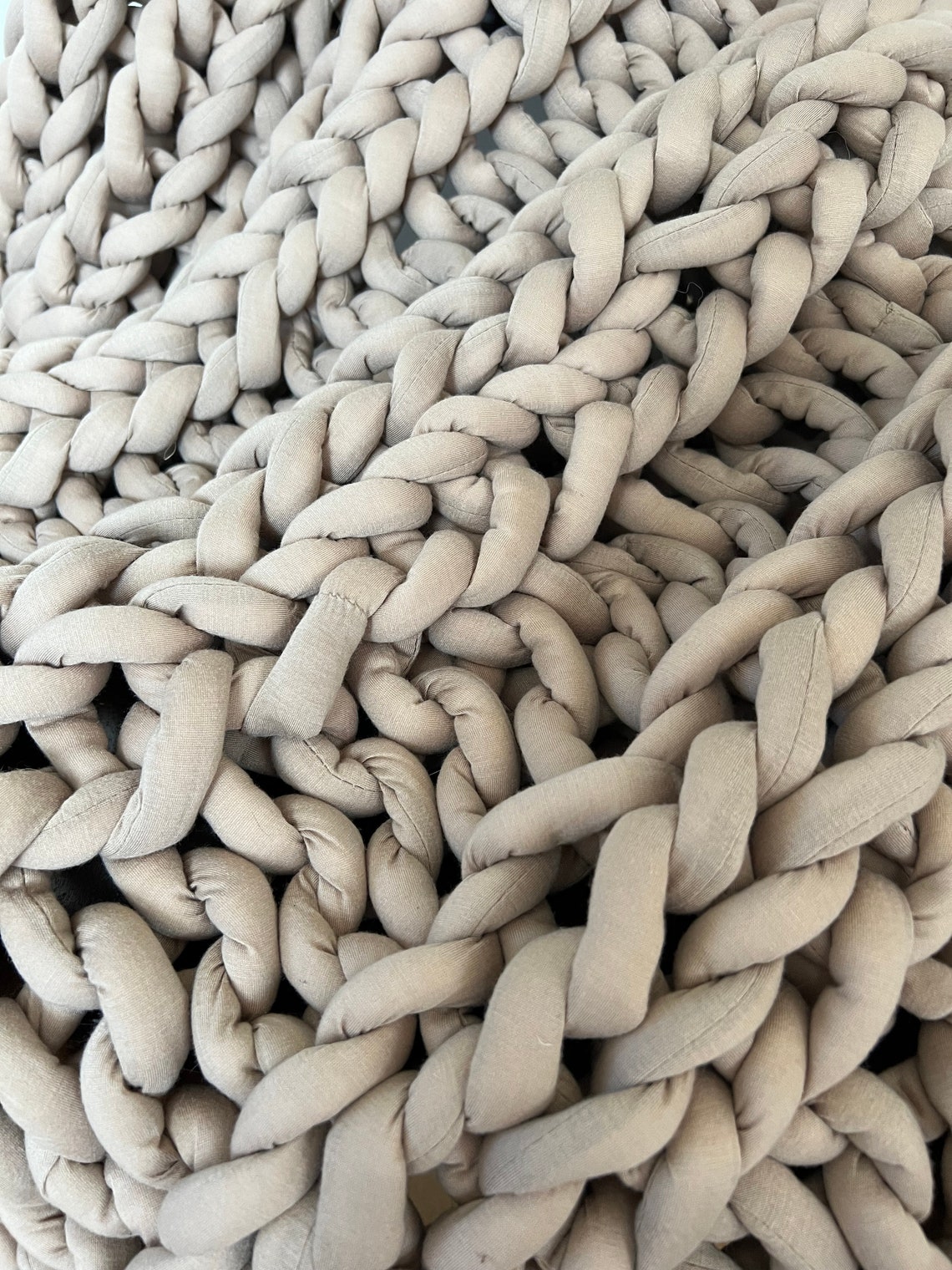 CUSTOM!! Hand-knit Weighted Soft Chunky Cable Knit Blanket | Unique ...