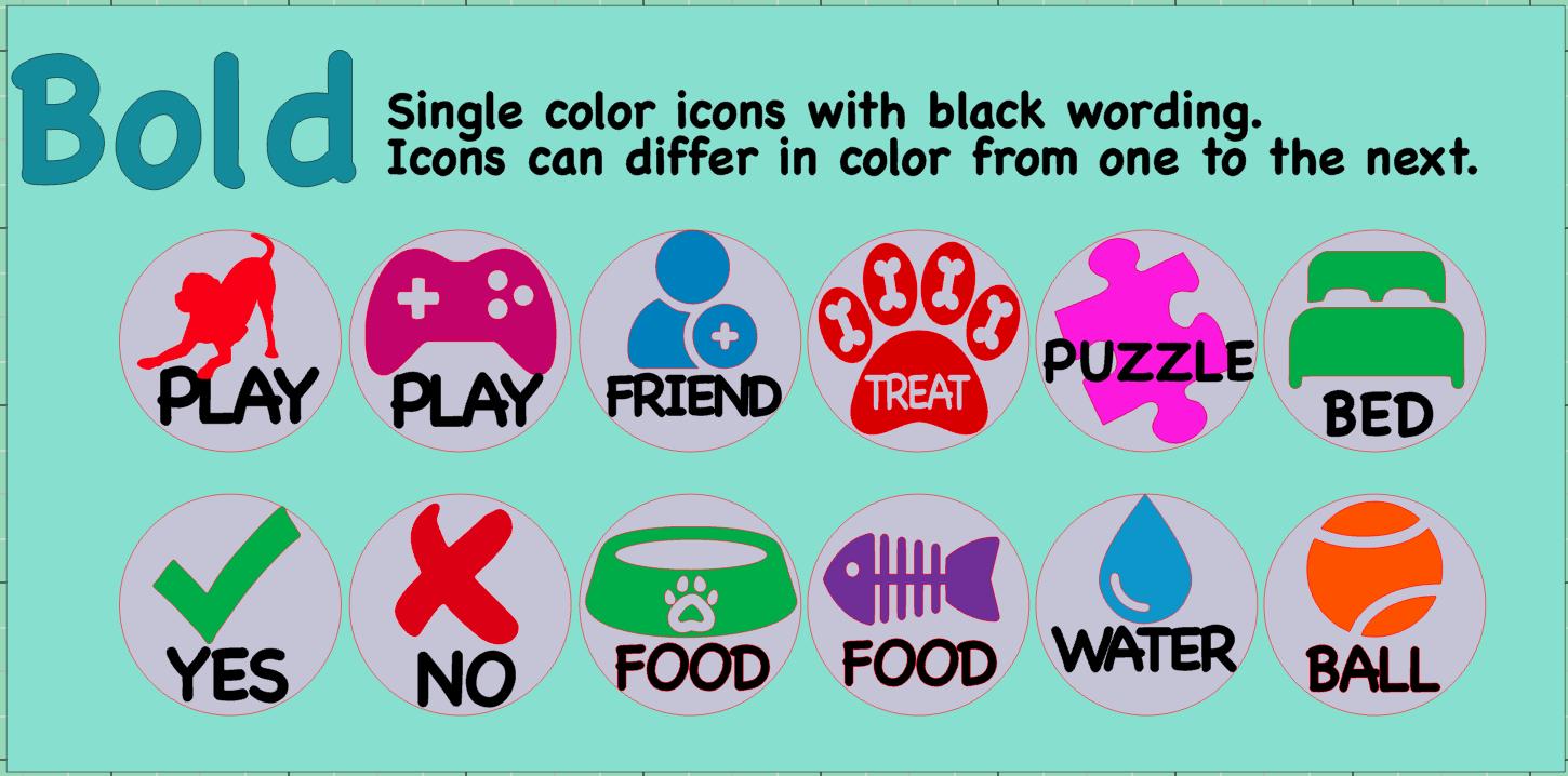 Talking Button Decals/stickers/labels; Fluent Pet, Recordable Buttons ...