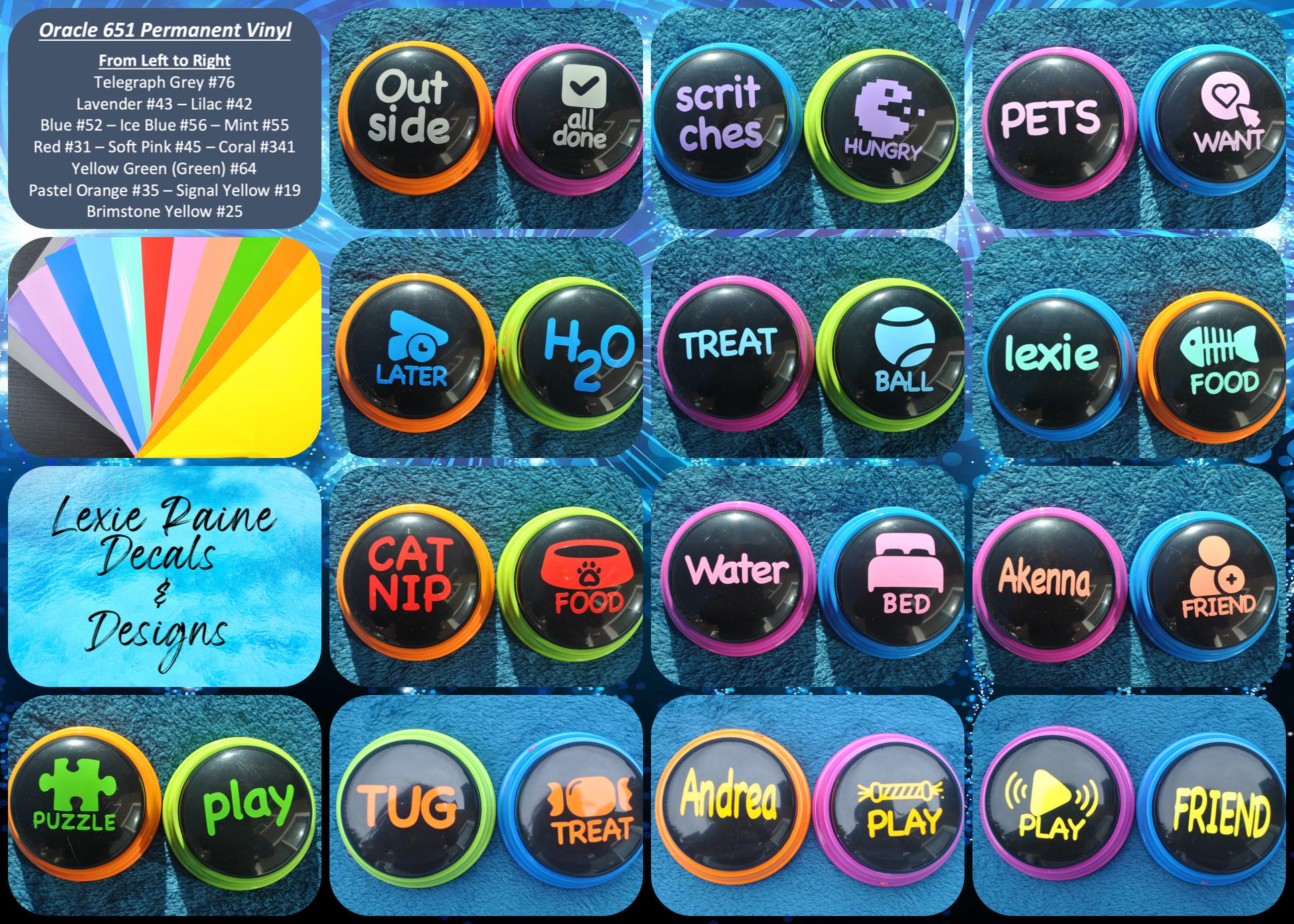 Talking Button Decals/stickers/labels; Hunger for Words, Learning ...