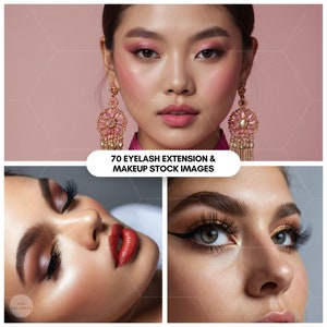 70 Eyelash Model Stock Photo, AI Stock Photos Lashes, Commercial Use ...