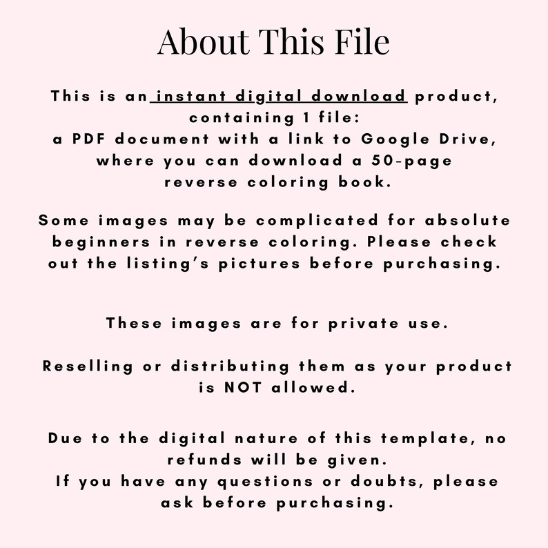 Reverse Coloring Book, Backwards Coloring Sheets for Anxiety Relief ...