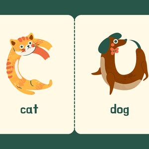 Wildlife Adventure: Animal Alphabet Flash Cards for Kids - Etsy