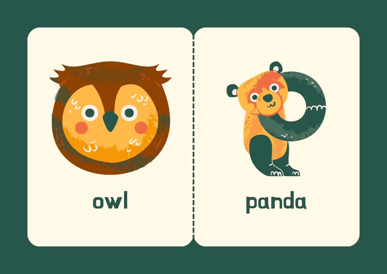 Wildlife Adventure: Animal Alphabet Flash Cards for Kids - Etsy