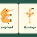 Wildlife Adventure: Animal Alphabet Flash Cards for Kids - Etsy