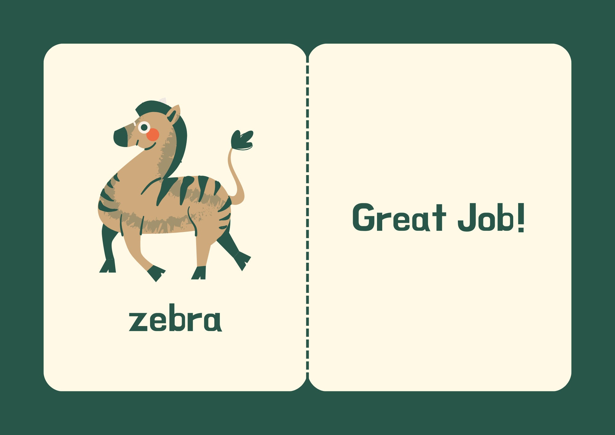 Wildlife Adventure: Animal Alphabet Flash Cards for Kids - Etsy