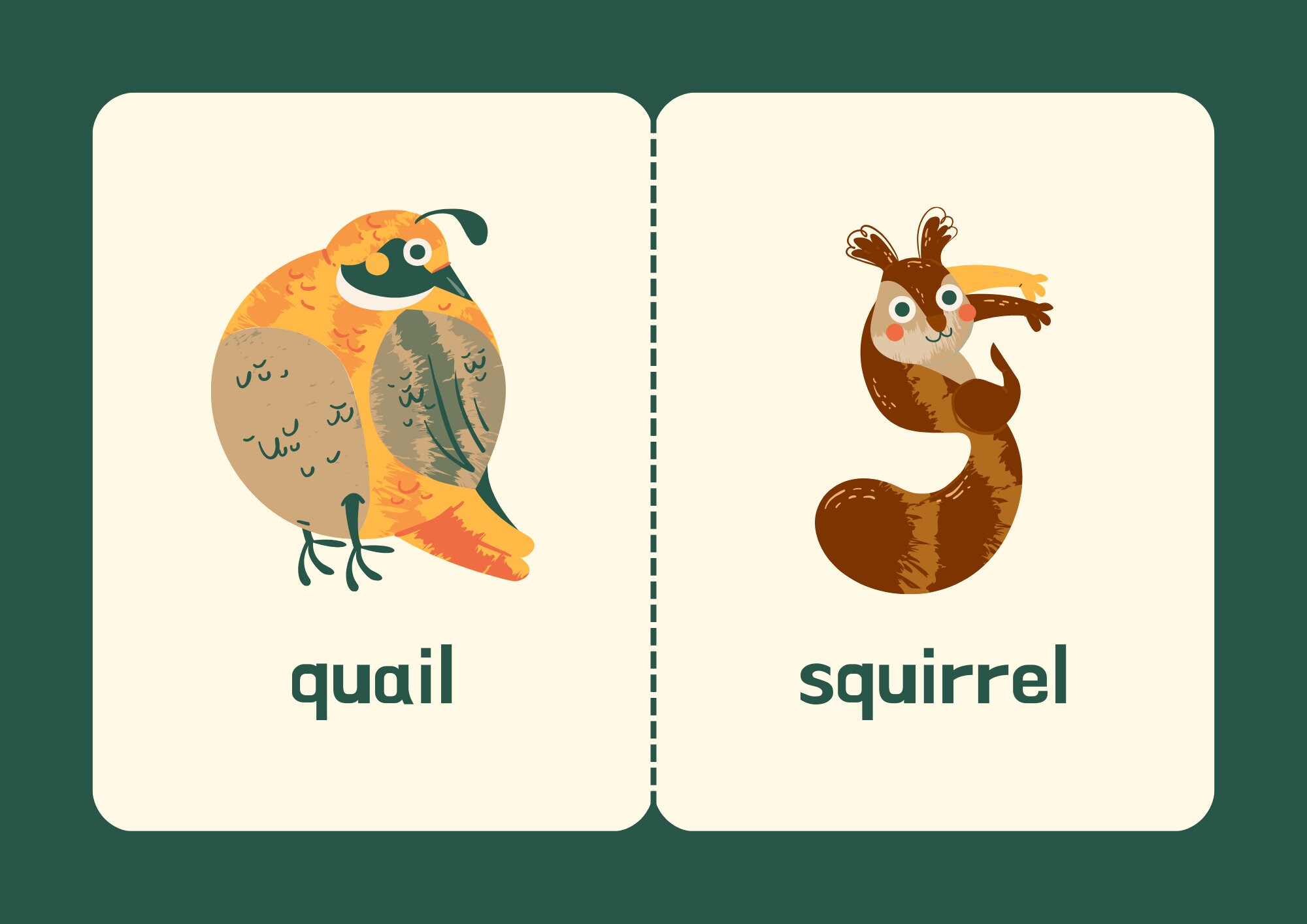 Wildlife Adventure: Animal Alphabet Flash Cards for Kids - Etsy