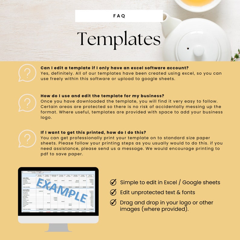 Purchase Ledger Template for Bookkeeping of Credit Purchases. Track ...
