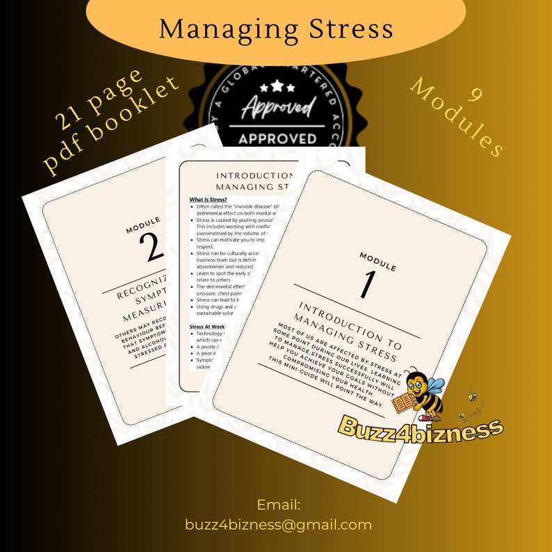 A Mini-guide to Managing Stress - 21 Page Pdf Download Containing 9 ...