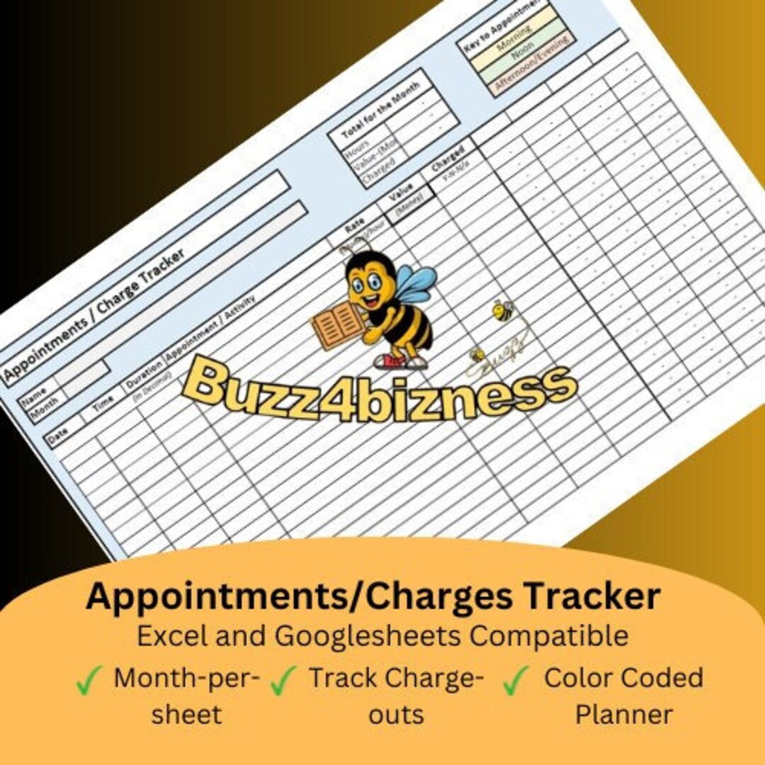 Appointments / Charge-out Tracker - Excel Format - Google Sheets ...