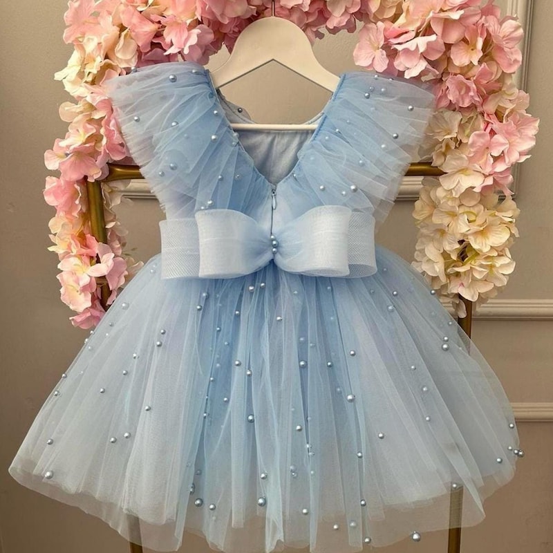 Girls Blue Dress - Etsy