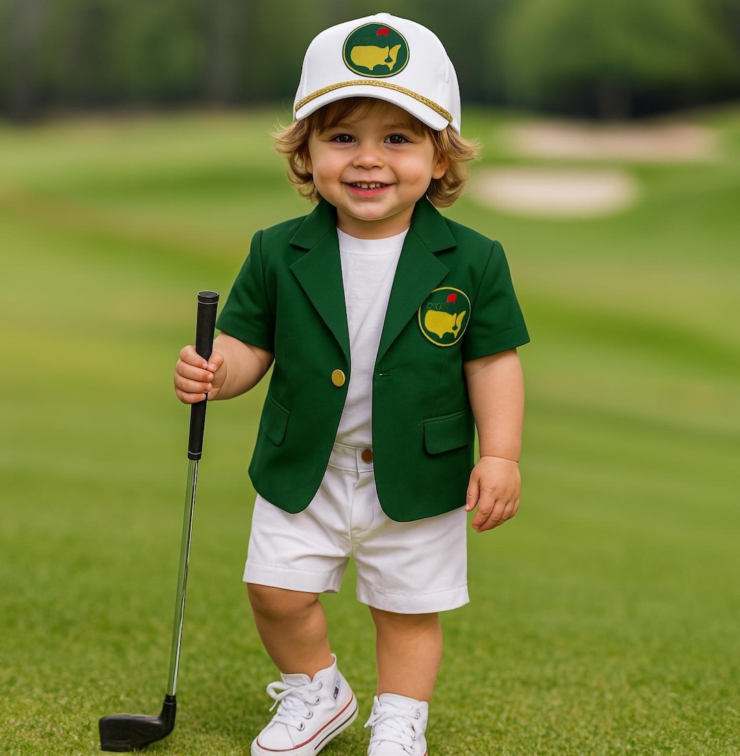 Personalized Golf Outfit, Boy Caddy Outfit, Hole in One Birthday, Baby ...
