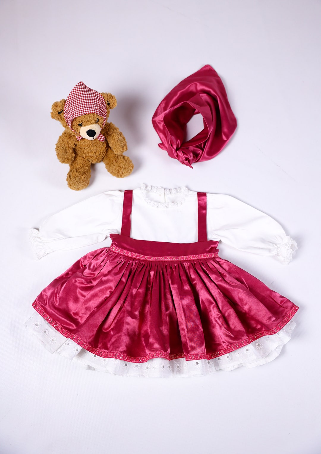 Personalized Masha Inspired Girl Dress, Fairy Tale Inspired Dress for ...