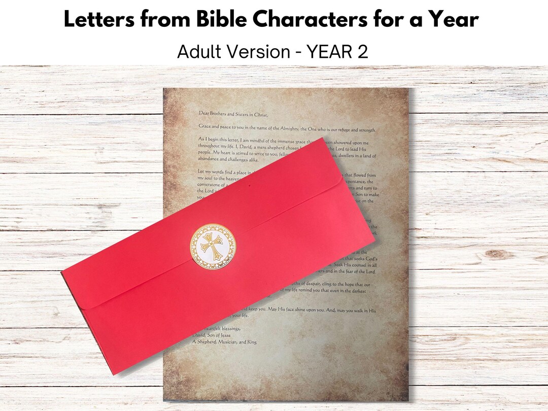 Year 2 Letters From Bible Characters for a Year - Adult Version - US ...
