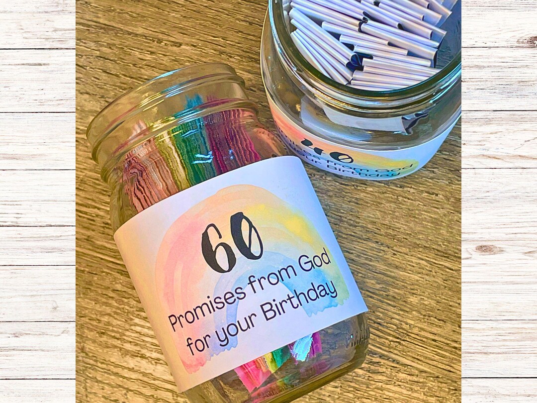 Birthday Promises From God DIY Jar – NIV Bible Scriptures (digital ...
