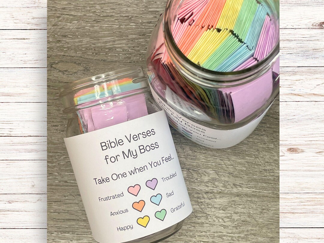Boss's DIY Jar of Bible Verses - Boss - Bosses' Day - Emotions ...