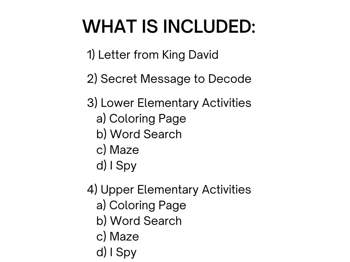 King David Activities, Bible Character Worksheet, Coloring Page, Maze ...